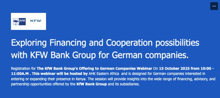 Exploring Financing and Cooperation possibilities with KFW Bank Group ...
